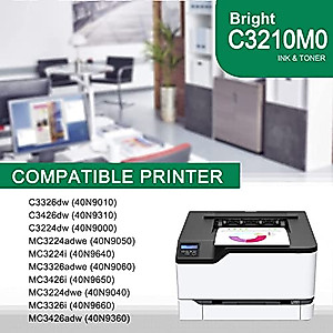 1 Pack Magenta C3224 C3210M0 Toner Cartridge: Compatible Replacement for LEXC3210M0 C3210M0 for MC3224adwe MC3224i MC3326adwe MC3426i MC3224dwe MC3326i MC3426adw C3326dw C3426dw Printer