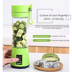 TITANFINITY Portable and Rechargeable Battery Juice Blender, Personal Size Blenders with USB Rechargeable, Mini Juicer Smoothie Blender Travel Size 380ML, Personal Blender for Shakes and Smoothies