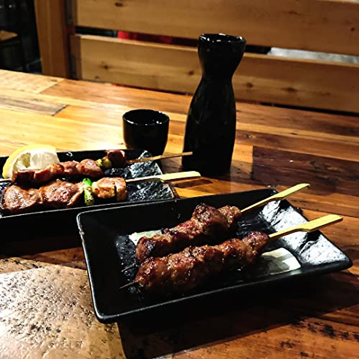 JapanBargain 1598, Kabob Skewers Cocktail Picks Bamboo Paddle Skewers for Yakitiori Appetizers Fruits Fondue BBQ Outdoor Grilling, 7 inch, 200pcs