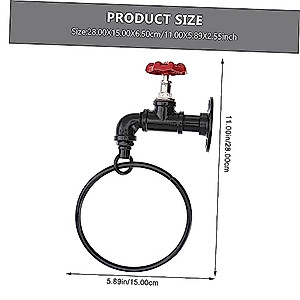 OSALADI 3 Pcs Towel Ring Coat Rack Stand Wall Mounted Clothes Hanger Key Fob Holder Flatware Bath Towel Hanger Hand Towel Rod Towel Hook Hanging Towel Ring Durable Towel Rack Vintage