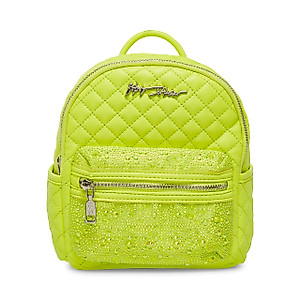 Betsey Johnson Rhinestone Mini Backpack, Citron