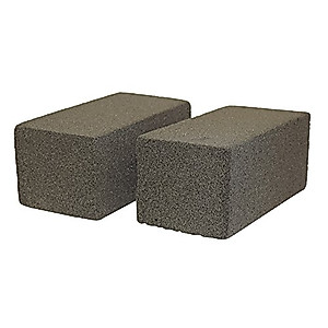 Kitchens Grill Brick Holder and Two Grill Bricks - Cleans Griddles and Grills