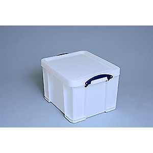 Really Useful Storage Box 35 Litre White Strong