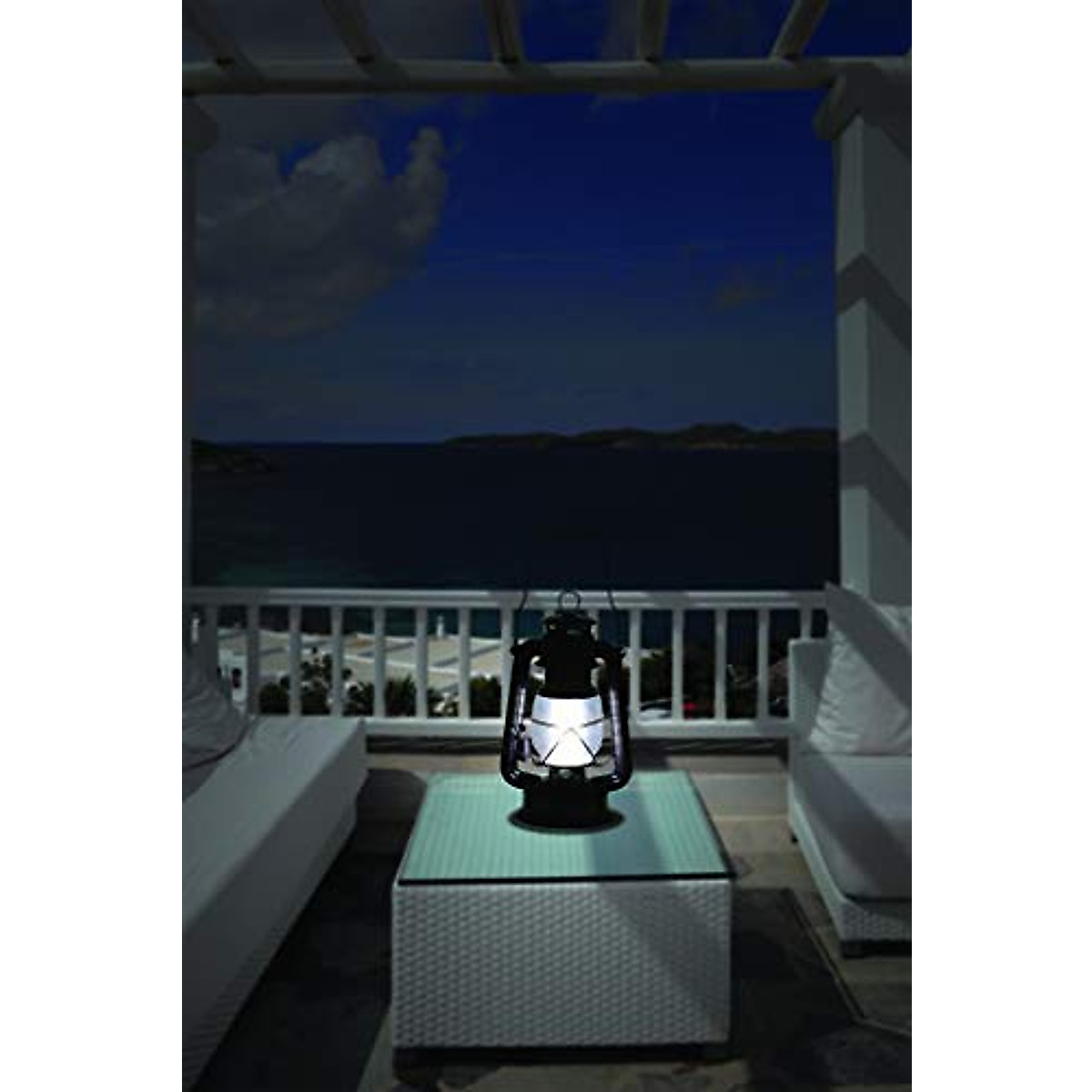 Northpoint 12-LED Lantern Vintage Style, Black, 10x6x6 (190495)