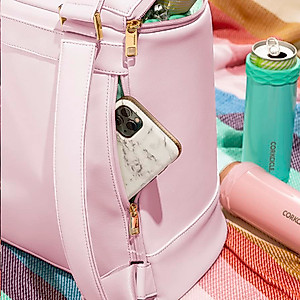 Corkcicle EOLA Soft Cooler Backpack, Rose Quartz, Waterproof and Leak Proof Insulated Bag, Perfect for Wine, Beer, and Ice Packs, Camping Cooler, Hiking Cooler, Beach Cooler