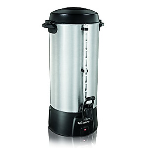 Proctor Silex 45100 100 Cup Brushed Aluminum Coffee Urn, Silver