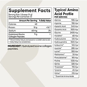 Sports Research Collagen Powder Supplement - Vital for Workout Recovery, Skin, & Nails - Hydrolyzed Protein Peptides - Great Keto Friendly Nutrition for Men & Women - Mix in Drinks (16 Oz)