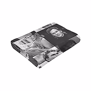 Throw Blanket Patrick Swayze Soft Flannel Blankets Soft All-Season Room Decoration Carpets Living Room Sofas for All Seasons … (50"x40")