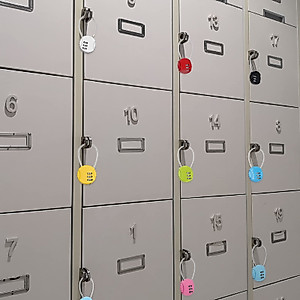 Combination Lock 3 Digit Gym Lock Waterproof Padlock Resettable Bag Luggage Gate Lock Outdoor Combination Fence Lock for School Locker Travel Toolbox Storage (Multi Color, 8 Pack)