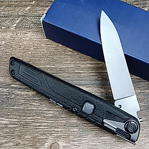 7.7" Assisted Open Folding Pocket Knife,Button Lock EDC Utility Knife for Camping, Hunting, Hiking, Fishing, Indoor and Outdoor Activities Gifts