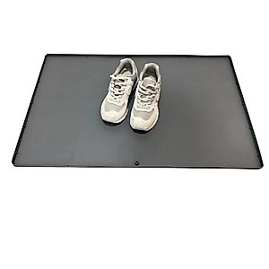 Under Sink Mats for Kitchen Waterproof 34"x 22", Under Kitchen Sink Mat Drip Tray Protector Liner Flexible Silicone with Drain Hole for Kitchen Bathroom Cabinet Gray