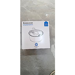 KOOGMOON Cat Water Fountain Stainless Steel, 108oz/3.2L Automatic Cat Fountain, Multi-Filtration, Easy to Clean, Ultra Silent Dog Water Dispenser for Cats, Dogs and Other Pets