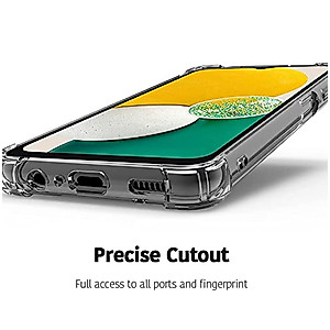 KIOMY Case for Samsung Galaxy A13 5G Ultra Clear Case with 2pcs HD Tempered Glass Screen Protectors Hybrid Anti Yellow Hard Acrylic with TPU Shockproof Bumper Protection Slim Fit Cellphone Back Cover