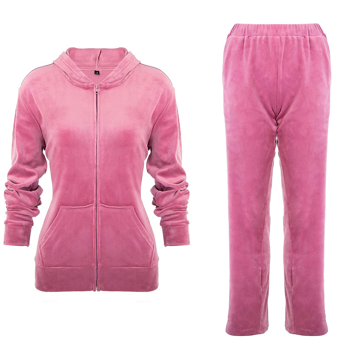 Sweatsuits for Women 2 Piece Tracksuit Sets Jogging Sweat Suits Outfits Zip-Up Hoodie and Sweatpants Red