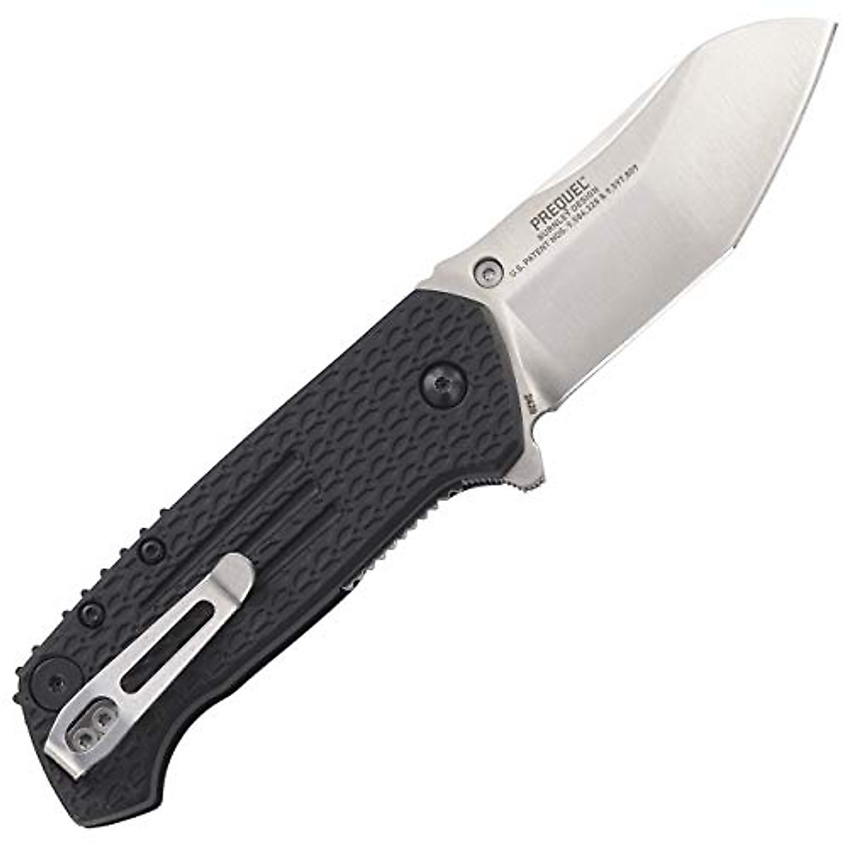CRKT Prequel EDC Folding Pocket Knife: Take Apart Field Strip, Modified Tanto Blade, Flipper Open, Liner Lock, Nylon Handle, Deep Carry Pocket Clip 2420