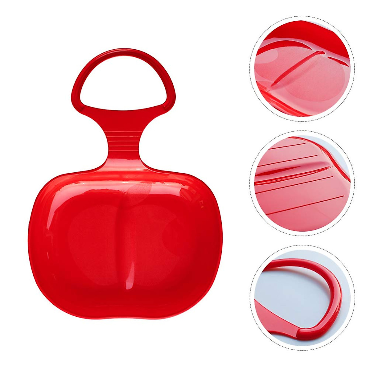 BESPORTBLE Snow Disc Saucer Snow Sleds Lightweight Flying Carpet Portable Rolling Snow Slider Disc Toy Snow Saucer Sleds for Kids Outdoor Random Ski Board Sled