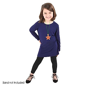 ArtCreativity Star Sand Art Bottle Necklaces, Pack of 12, Sand Art Craft Kit with Shaped Bottles, Craft Party Supplies and Party Favors for Kids - Sand Sold Separately (Star)