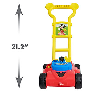 Disney Junior Mickey Mouse Bubble Mower, Pretend Play and Outdoor, Kids Toys for Ages 3 Up, Amazon Exclusive by Just Play