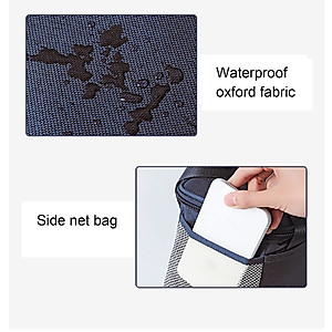 6L Thickened Black Reusable Insulated Lunch Bag for Student, Women and Men Travel Picnic and School Lunch Box (Small, Black)