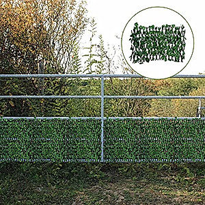 Expandable Fence Privacy Screen for Balcony Patio Outdoor,Decorative Faux Ivy Fencing Panel,Artificial Hedges