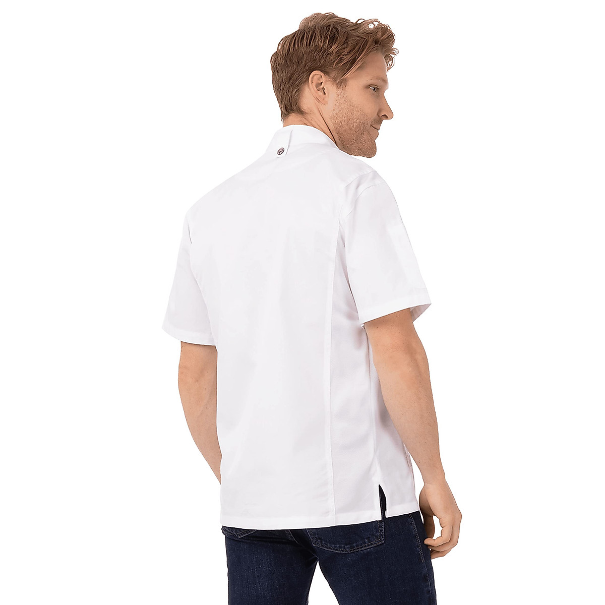 Chef Works Men's Rochester Chef Coat, White, Medium