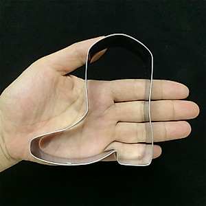 LUBTOSMN Cowboy Cowgirl Cookie Cutter Set-2 Piece-Cowboy Cowgirl Boot and Hat-Diswasher Safe-Cookie Cutters Shapes for Baby Shower Birthday Baking