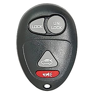 Keyless2Go Replacement for Keyless Entry Car Key Fob Vehicles That Use 4 Button L2C0007T 10335582-88 Remote, Self-programming
