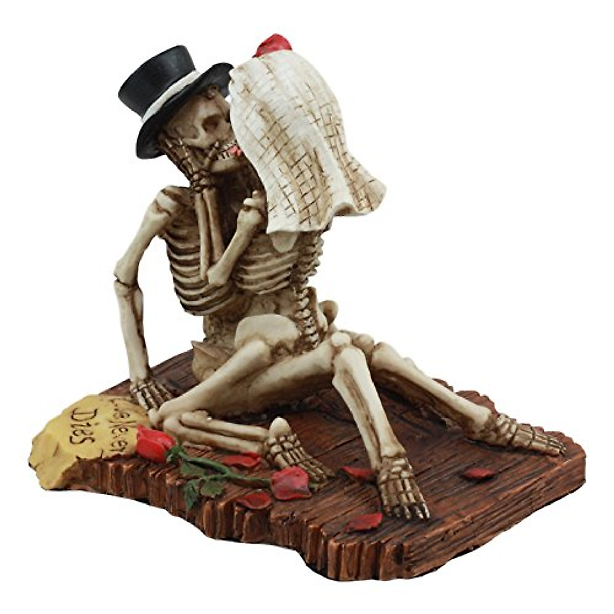 Gifts & Decors Wedding Skulls Love Never Dies Stranded CAST Away Skeletons Figurine