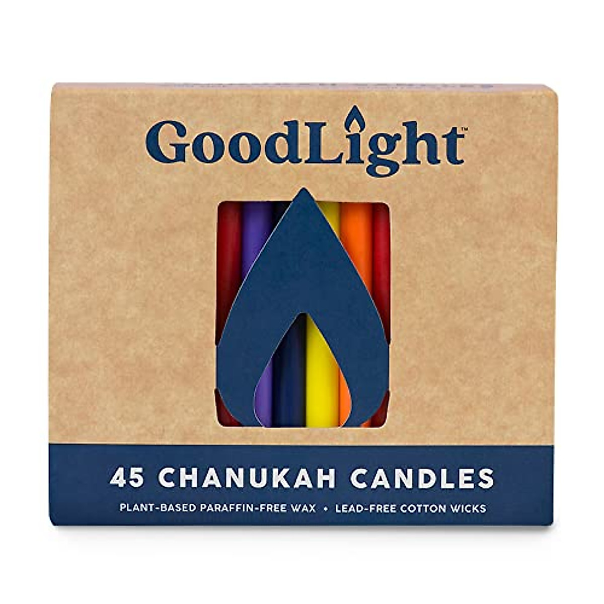 GOODLIGHT Chanukah (Multicolor) 45 Candles, 45 CT