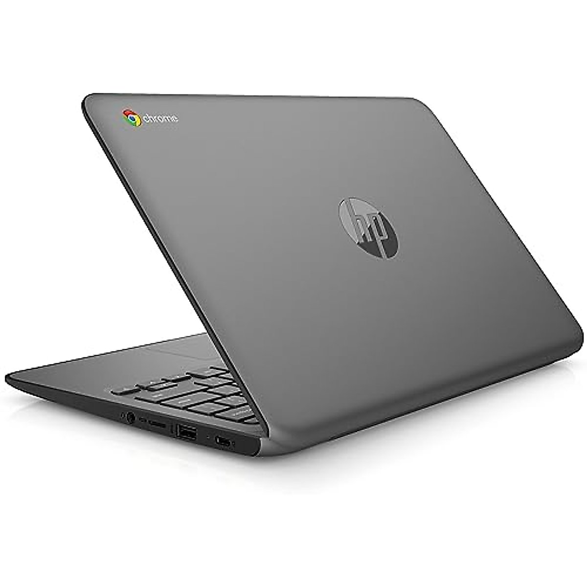HP Chromebook 11A G6 11.6 Inch Education Edition Laptop AMD A4-9120C 4GB DDR4 RAM 16GB eMMC Computer Storage AMD Radeon R4 Graphics ChromeOS USB C MicroSD Card Reader WiFi Bluetooth - Gray (Renewed)