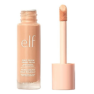 e.l.f. Halo Glow Liquid Filter, Complexion Booster For A Glowing, Soft-Focus Look, Infused With Hyaluronic Acid, Vegan & Cruelty-Free, Light/Medium
