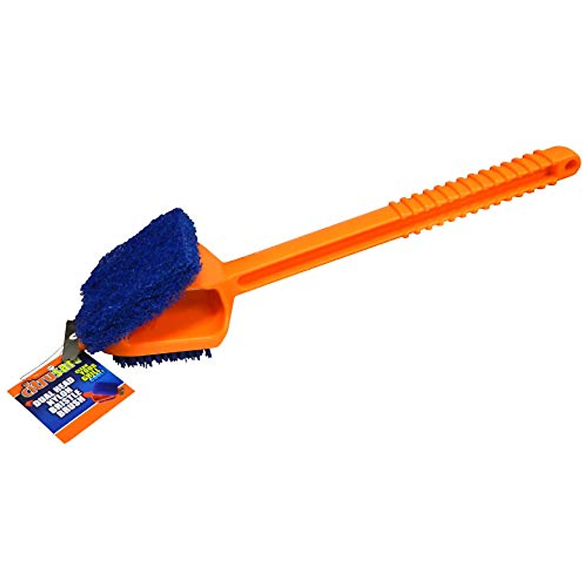 CitruSafe 2-in-1, Dual Head Nylon Grill Brush and Scrubber - Safely Scrub Grill Grates and Remove Carbon Deposits
