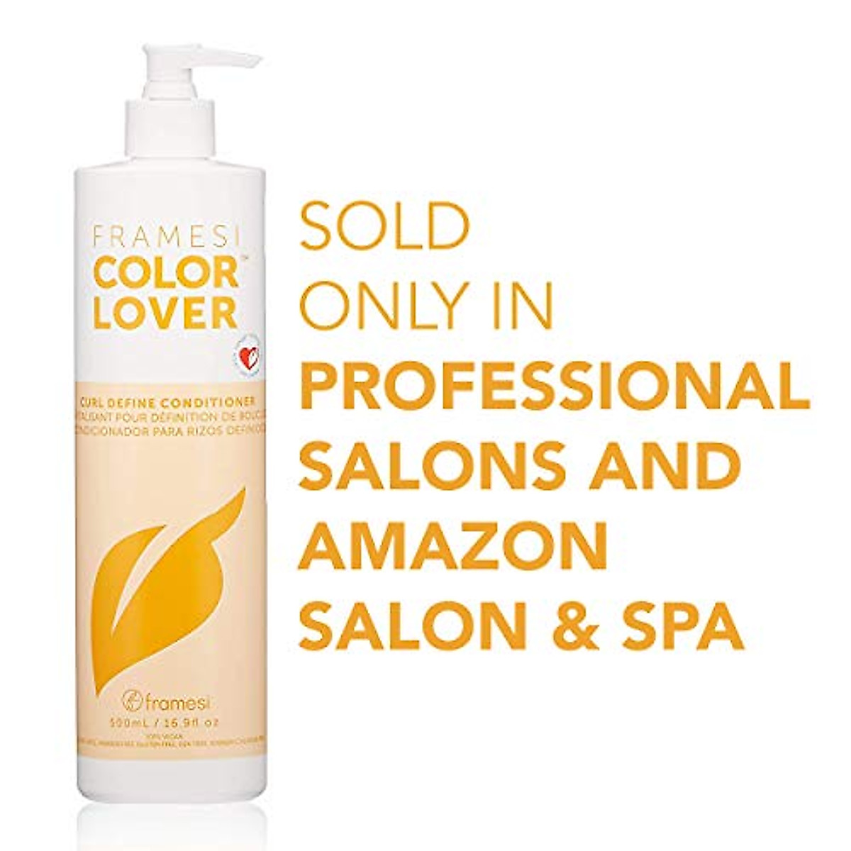 Framesi Color Lover Curl Define Conditioner, 16.9 fl oz, Conditioner for Curly Hair with Quinoa, Color Treated Hair