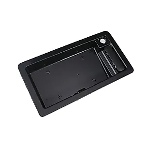 YRANZO Exterior Rear Door Handle for Ford 1992-2008 E150 E250 E350 Econoline Replace 6C2Z-15434A20-AA F6UZ-15434A20-AAA Back Cargo Door Handle with License Plate Tag Bracket 1PC