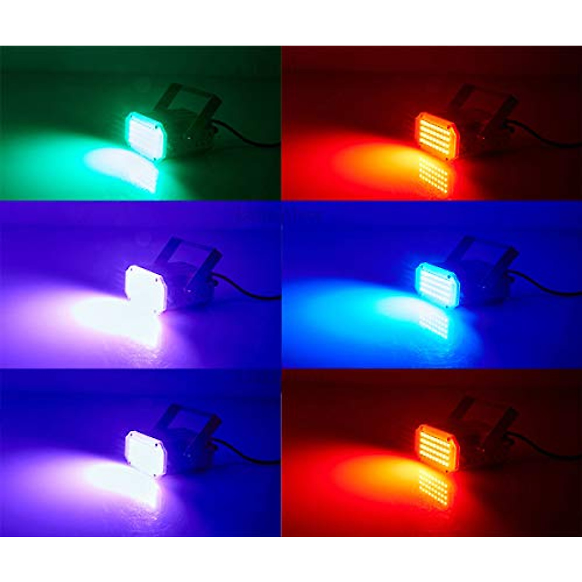 DJ Disco KTV Bars Lights Strobe Lights Stage Light 36 LED Mini Disco LIghts Flash Strobe Lighting with Sound Activated and Speed Control for Party Wedding (multil with a remote control)