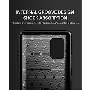 M MAIKEZI Samsung A71 5G case,Galaxy A71 5G case with HD Screen Protector, Soft TPU Slim Fashion Non-Slip Protective Phone Case Cover for Galaxy A71 5G (Black)