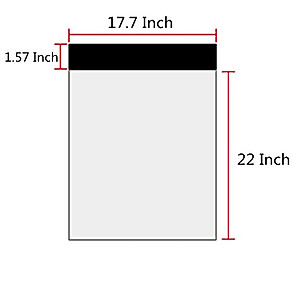 17.7 X 22 Inches Poly Mailers，Large Self-Sealing Shipping Envelopes Water Resistant Plastic Mailing Bags 10 Pcs