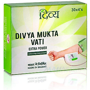 Original Patanjali Divya Muktavati, Extra Power 120 Count, Ayurvedic, 100% Natural