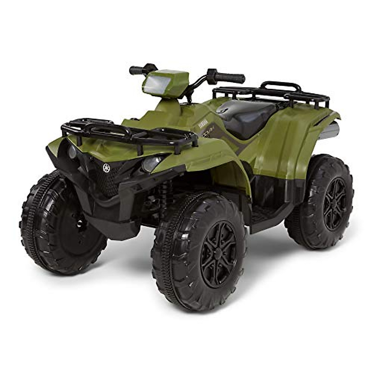 Kid Trax Yamaha ATV Toddler/Kids Electric Ride On Toy, 12 Volt, 3-7 yrs Old, Max Weight 88 lbs, Single or Double Riders, MP3 Player Input, Kodiak Green