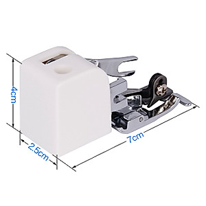 Side Cutter Overlock Presser Foot, Zig Zag Sewing Machine Feet Attachment for Brother Singer Babylock Janome Kenmore