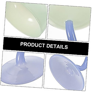 Abaodam Kids Glasses 2pcs Wine Frodge Ice Salad Cream Pudding Glass Bowl for Mousse Small Dessert Cocktail Yogurt Condiment Fancy Wedding Blue Dish Sundae Birthday Mini Dessert Cup