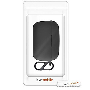 kwmobile Silicone Case Compatible with JBL Live 300TWS - Case Protective Cover for Headphones - Black