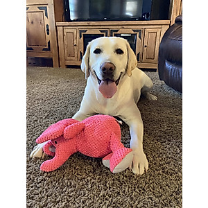 Glory To Dog Eunice The Elephant Large Plush Pink Dog Toy