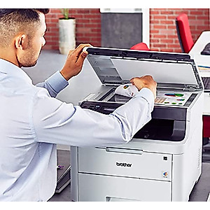 Brother HL-L32 90CDW Wireless Compact Digital Color All-in-One Laser Printer, 25ppm, 600 x 2400 dpi, Duplex Printing, Durlyfish
