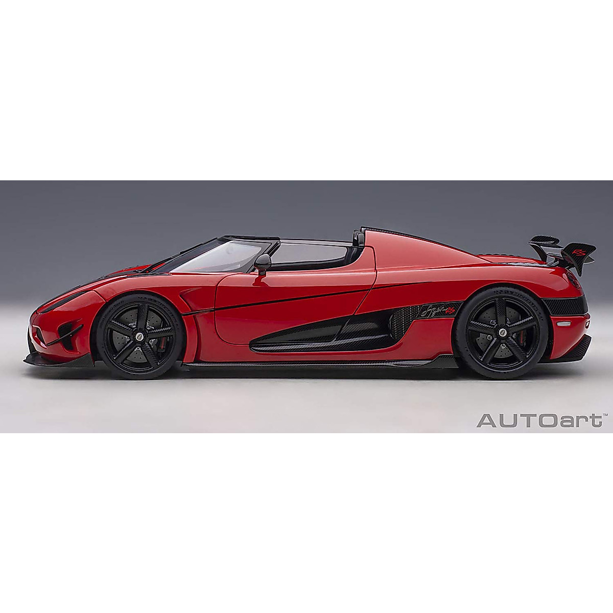 Autoart Koenigsegg Agera RS Chili Red with Black Accents 1/18 Model Car