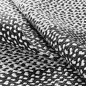 RIANGI Living Room Rug, Boho Area Rugs Braided Rugs, Round Rugs 4ft, Colorful Rugs - Versatile Cotton Round Area Rugs 4ft for Any Space