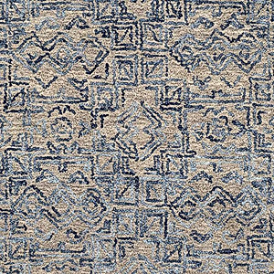 BoutiqueRugs Radisson Bohemian, Transitional Area Rug - Navy, Blue, Taupe - 8' x 10'