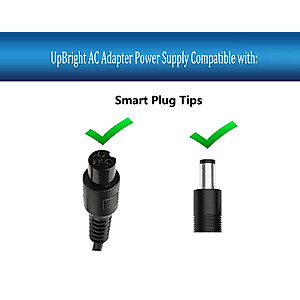 UpBright 29.4V AC/DC Adapter Compatible with GOTRAX Hoverfly E2 / Hoverfly Eco GT-HE-BLA GT-HE-RED 24V 24VDC Li-ion Battery HoverflyE2 HoverflyEco Model HGSP60VAOW 29.4VDC Power Supply Cord Charger