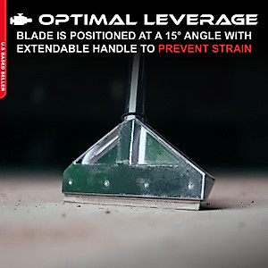 ABN Floor Razor Scraper, 8in – Heavy-Duty Adjustable Handle – Demolition, Flooring Removal Razor Blade Scraper