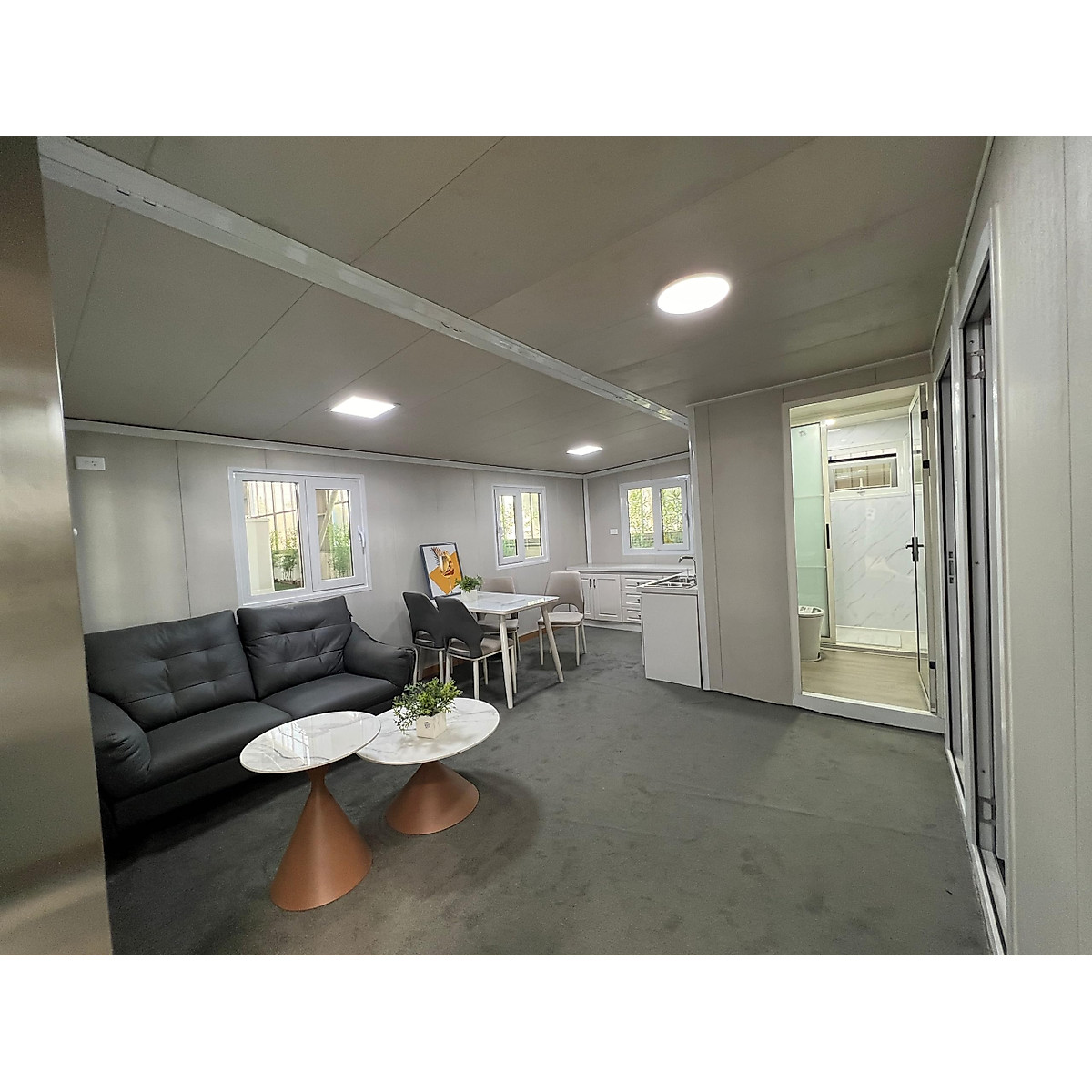 Generic Modern Prefabricated Steel Container House, 20ft/40ft, Expandable